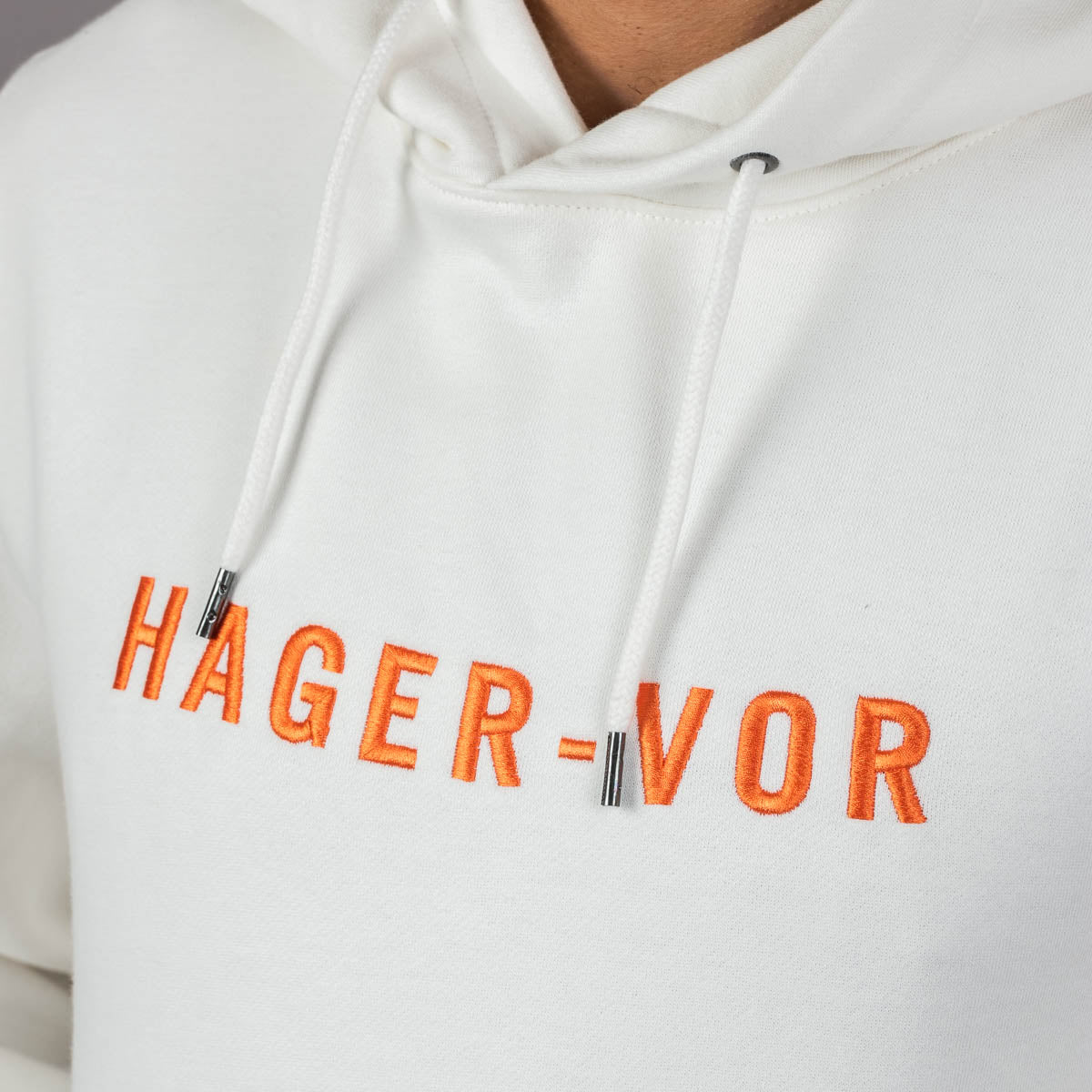 Unisex Embroidered Text Hoodie – Hager-Vor